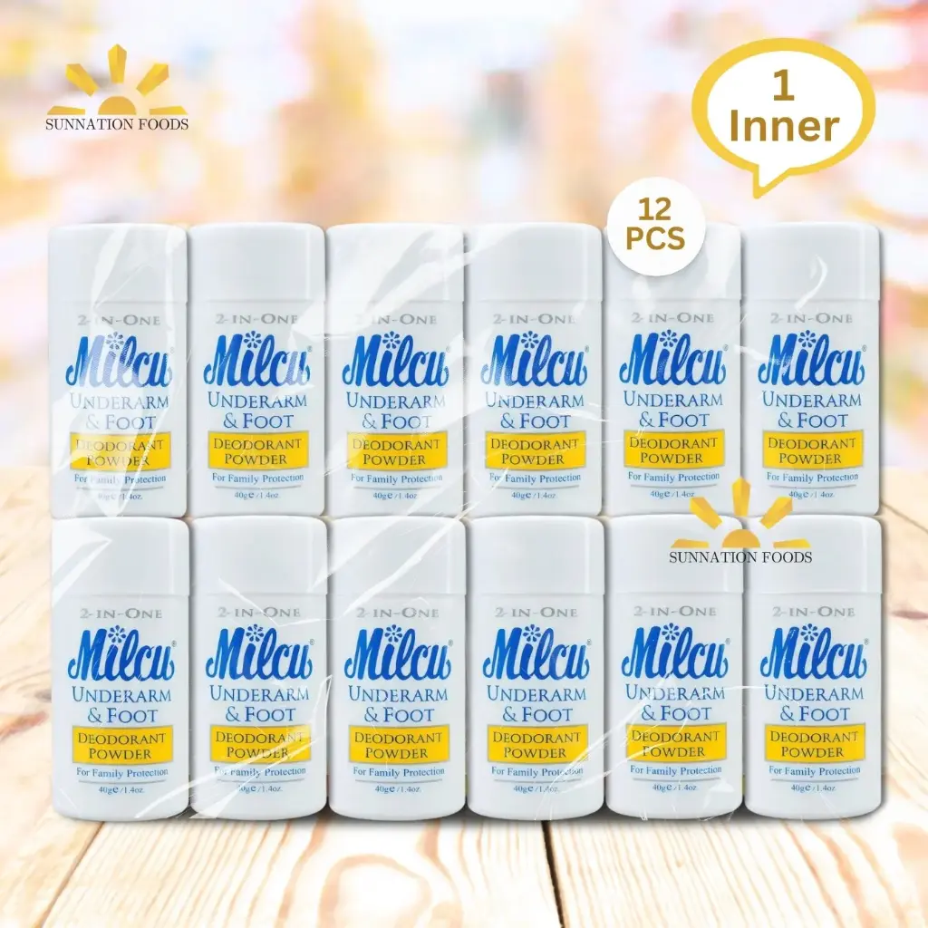 Milcu Under ARM & FOOT Deodorant Powder 12x40g (Inner) | Sunnation Foods