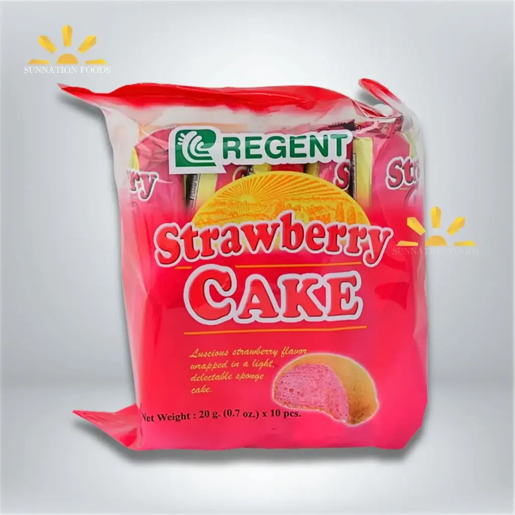 Regent Cake STRAWBERRY 8x10'sx20g | Sunnation Foods