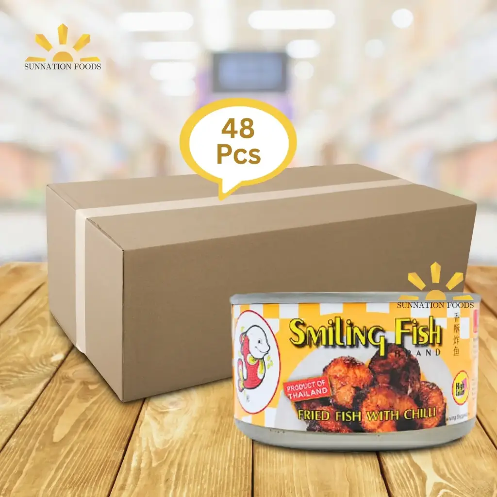 Smiling Fish Fried FISH w Chilli 48x90g | Sunnation Foods