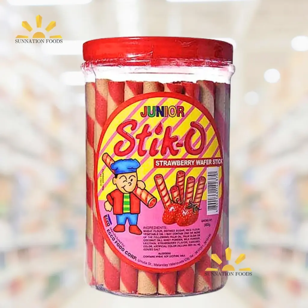 Stik-O Wafer Stick - STRAWBERRY 12x380g | Sunnation Foods