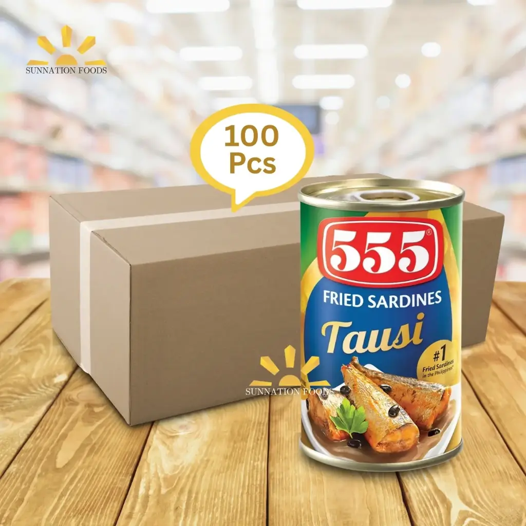 555 FRIED Sardines With TAUSI 100x155g | Sunnation Foods