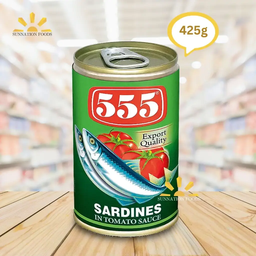 555 Sardines in TOMATO SC 12x425g (inner) | Sunnation Foods